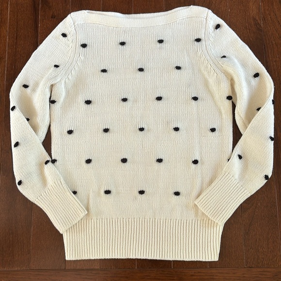 LOFT | Sweaters | Loft Polka Dot Crew Neck Sweater | Poshmark